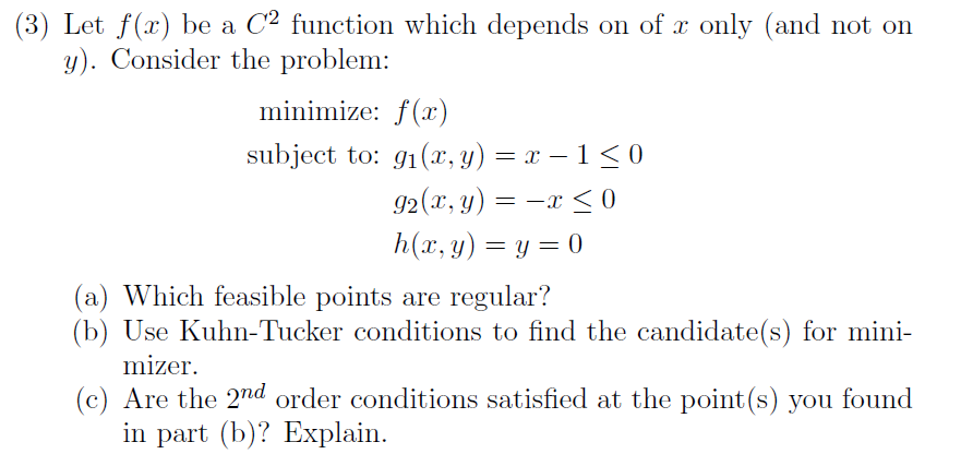 Solved 3) Let f(x) be a C2 function which depends on of x | Chegg.com