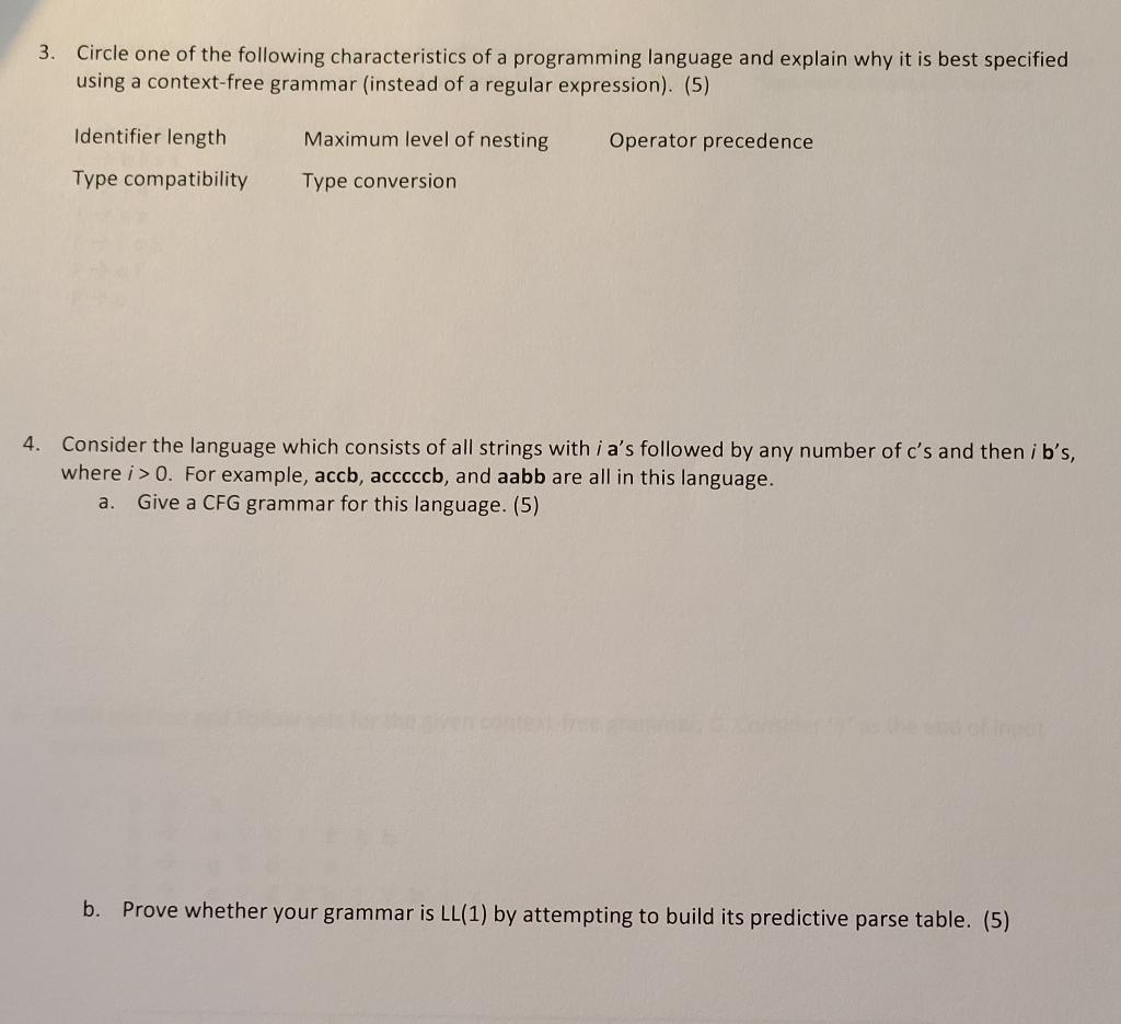 Solved I want to know question number 3. I would be | Chegg.com