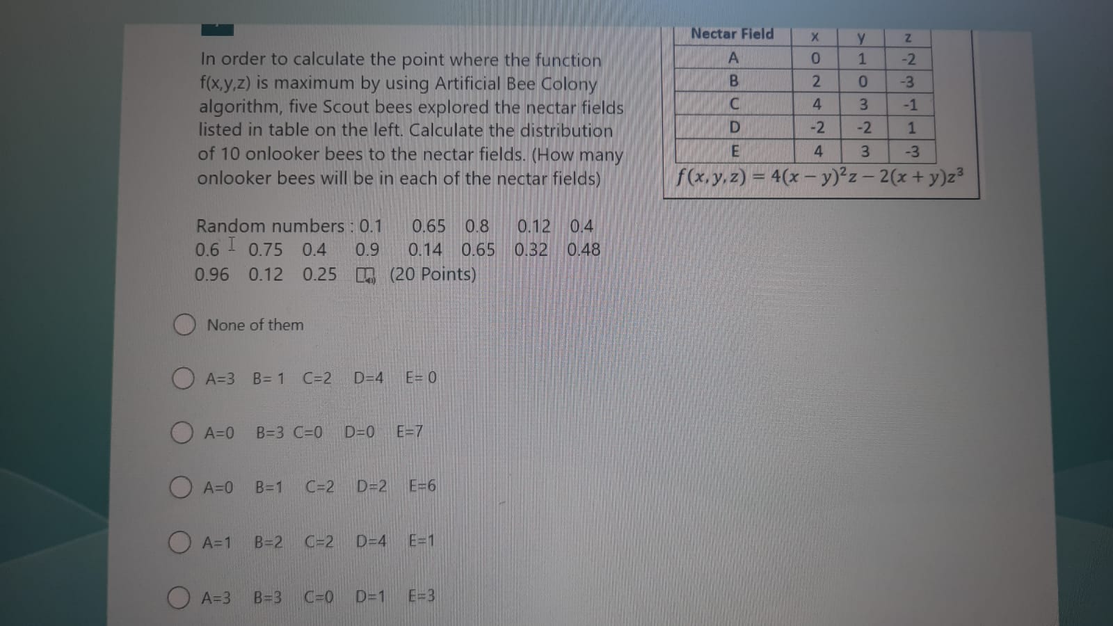Solved In order to calculate the point where the function | Chegg.com