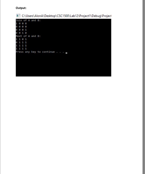 Solved Objective 1 How To Initialize And Display Matrix In 