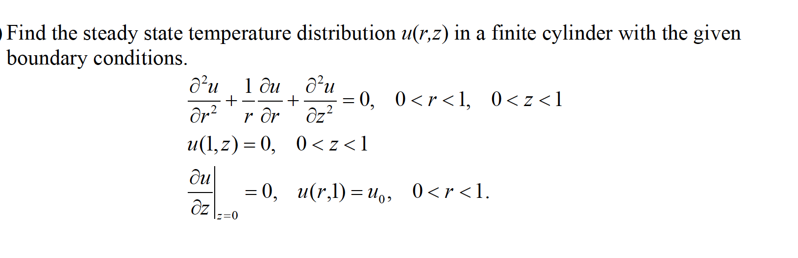 Solved + + Find the steady state temperature distribution | Chegg.com