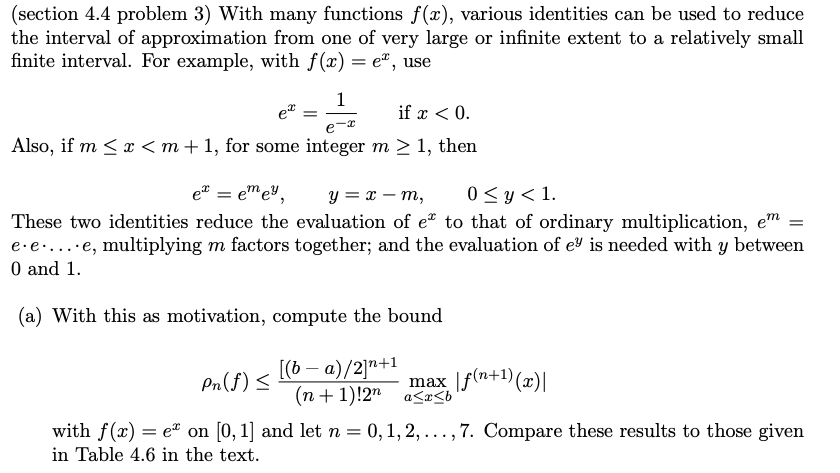 (section 4.4 problem 3) With many functions f(x), | Chegg.com