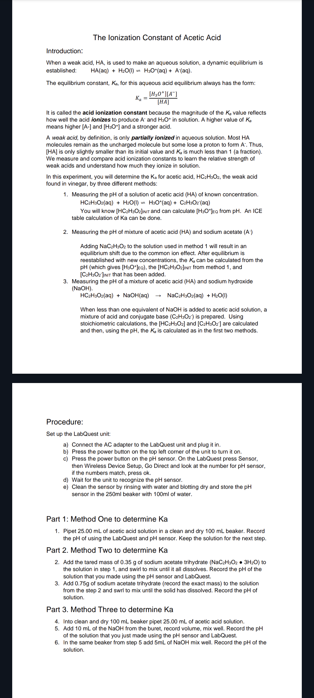 Solved Name: Date of Experiment: Bench: DATA AND MINOR | Chegg.com