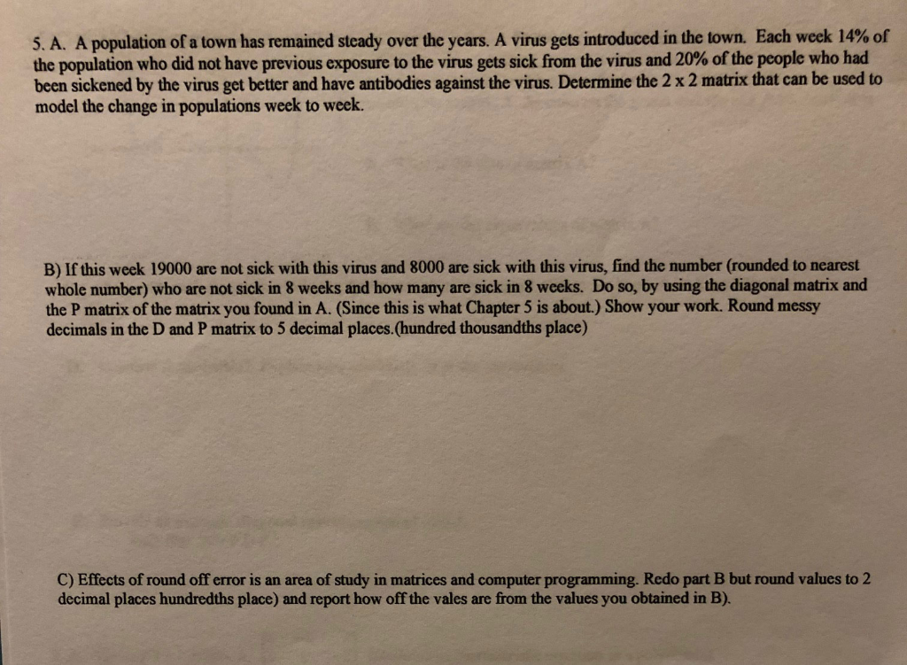 Solved Linear Algebra word problems. Learning about | Chegg.com