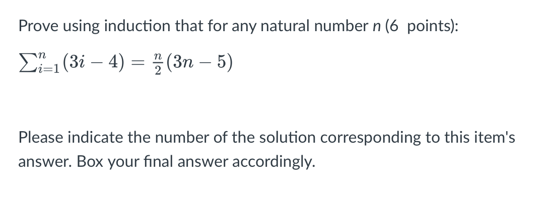 Solved Prove using induction that for any natural number n | Chegg.com