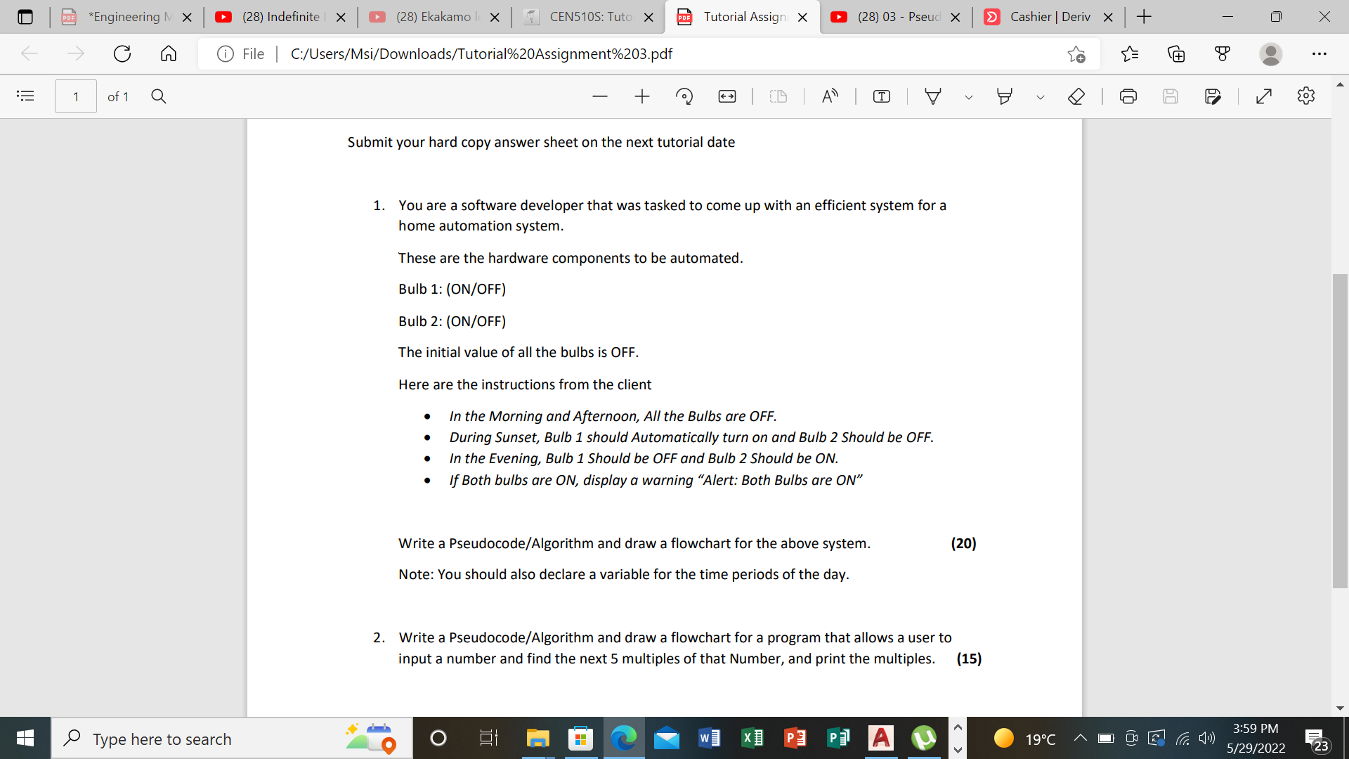 Solved ill 1 *Engineering M X of 1 Type here to search (28) | Chegg.com