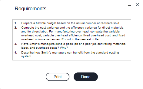 Solved Requirements 1. Prepare a flexible budget based on | Chegg.com