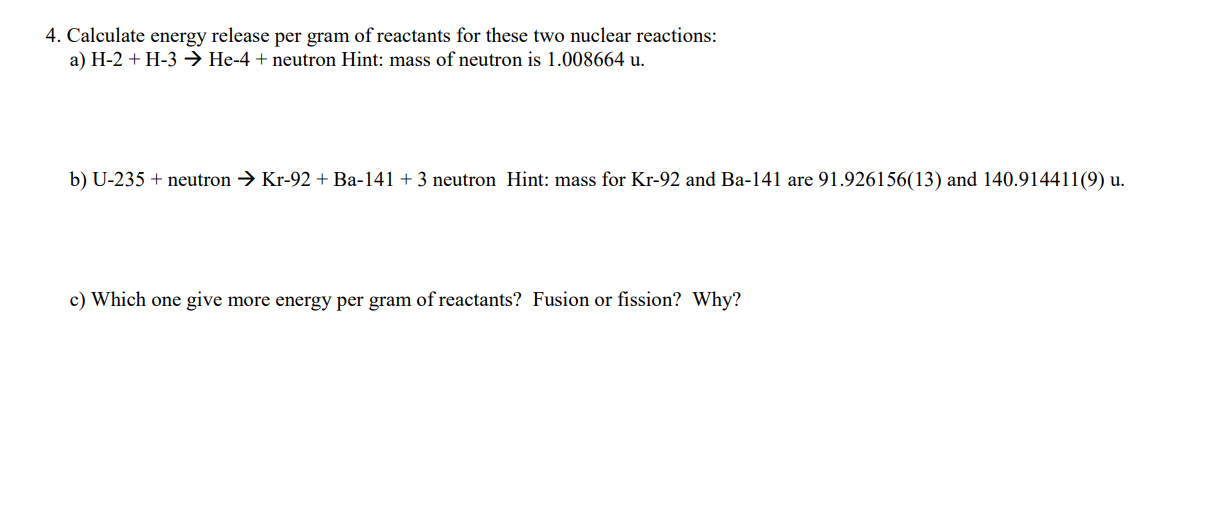 Solved QUESTION: Calculate energy release per gram of | Chegg.com