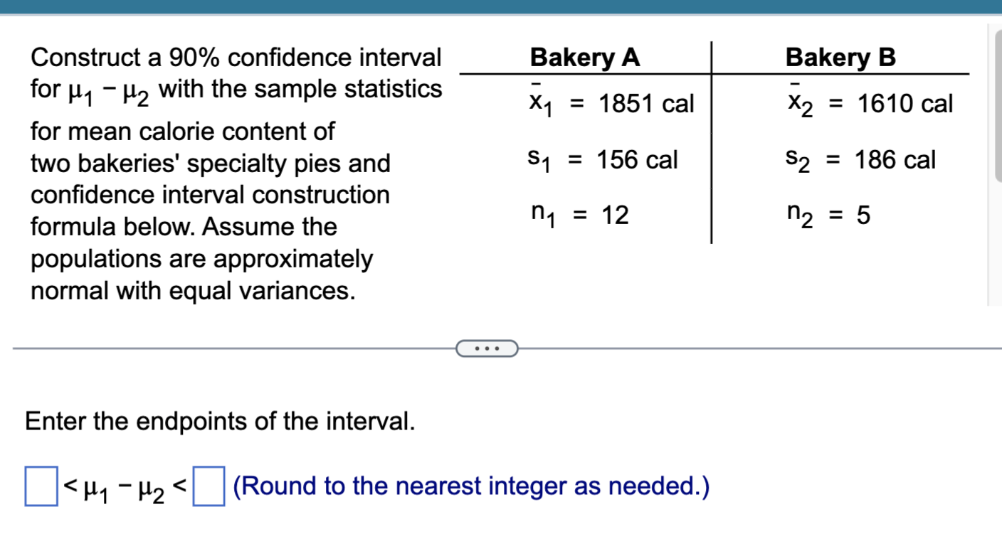 Solved Enter the endpoints of the interval.