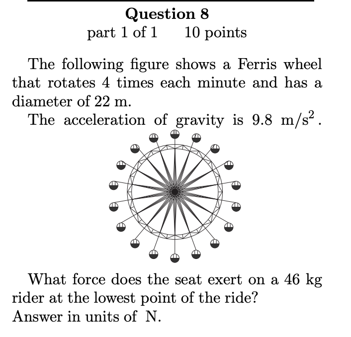 Solved Question 8 part 1 of 1 10 points The following figure | Chegg.com