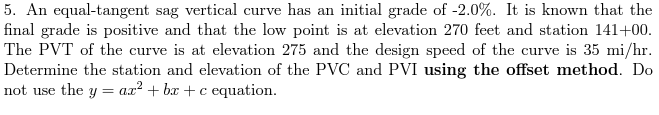 Solved The Reference Book Is Principles Of Highway