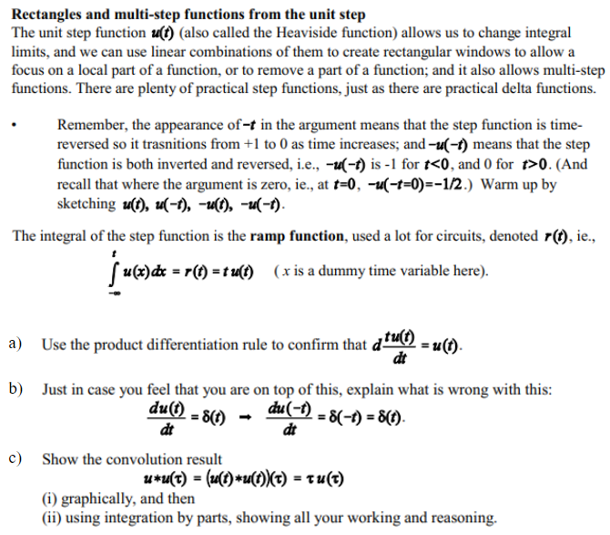 Solved Rectangles and multi-step functions from the unit | Chegg.com