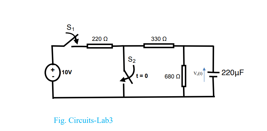 Solved (a) In the circuit shown in Fig. Circuits-Lab3 below, | Chegg.com
