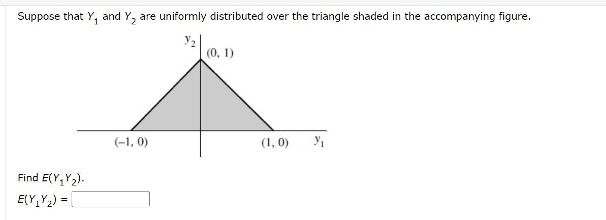 Solved Suppose that Y1 and Y2 are uniformly distributed over | Chegg.com