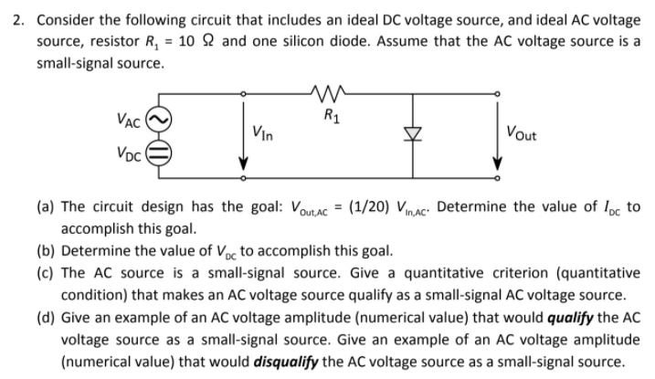 Solved 2. Consider the following circuit that includes an | Chegg.com