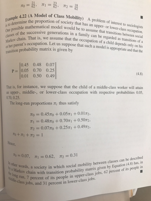 Solved 23 A22 (A Model of Class Mobility) A lthe proportion | Chegg.com