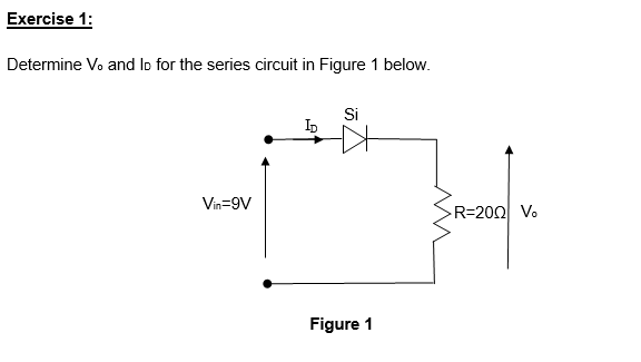 Solved Determine V0 and lo0 for the series circuit in Figure | Chegg.com
