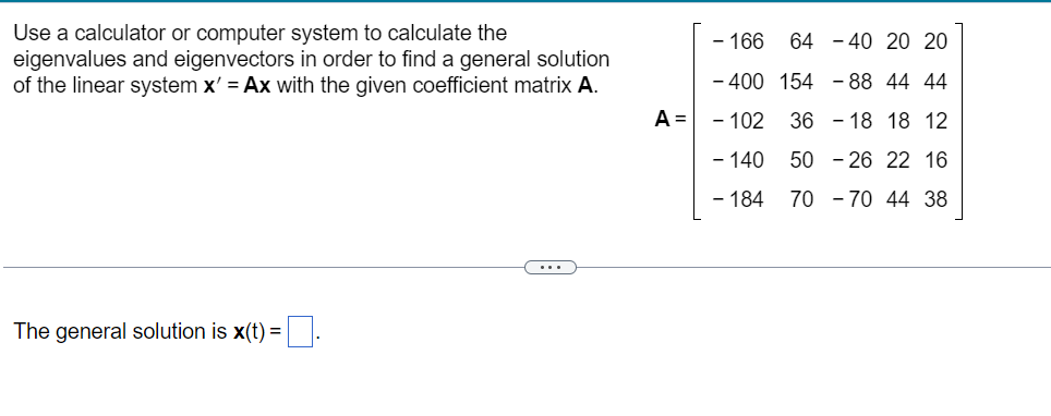 Solved Use a calculator or computer system to calculate | Chegg.com