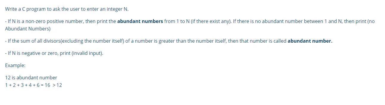 Solved Write a C program to ask the user to enter an integer | Chegg.com