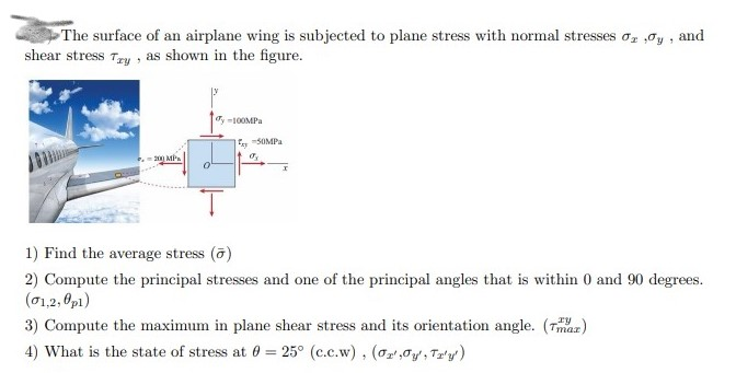 Solved The surface of an airplane wing is subjected to plane | Chegg.com