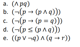 Solved Determine whether or not the expressions below are | Chegg.com