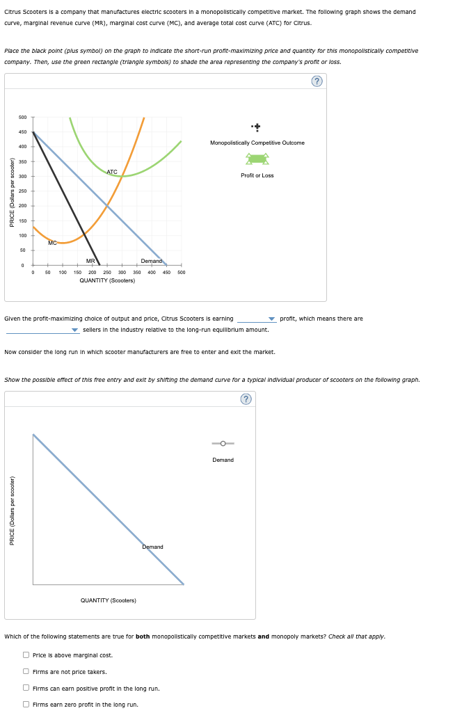 Solved Citrus Scooters is a company that manufactures | Chegg.com