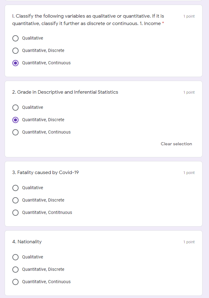 Solved Classify the following variables as qualitative | Chegg.com