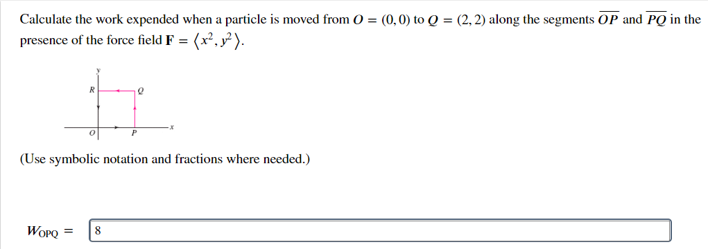 Solved Calculate the work expended when a particle is moved | Chegg.com