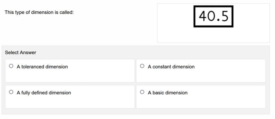 Solved This type of dimension is called: Select Answer A | Chegg.com