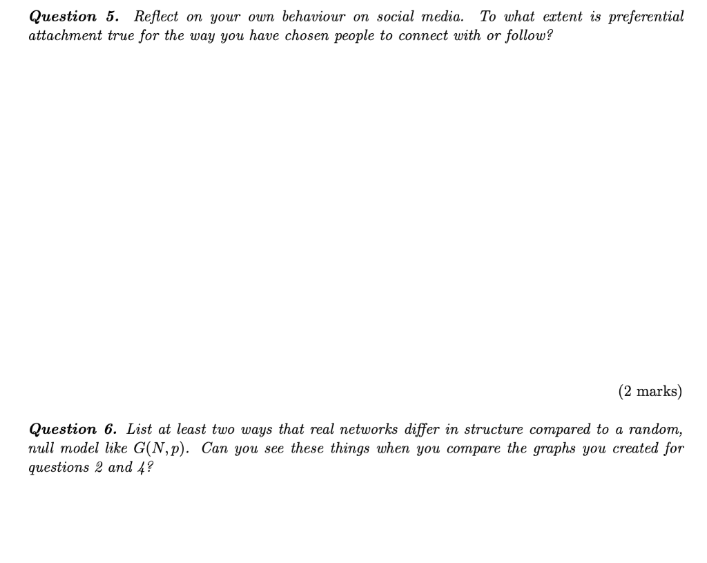 Solved Preferential Attachment: A great deal of excitement | Chegg.com