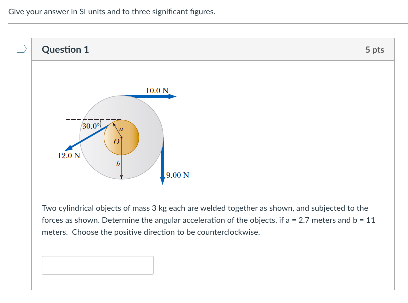 Solved Give your answer in Sl units and to three significant | Chegg.com