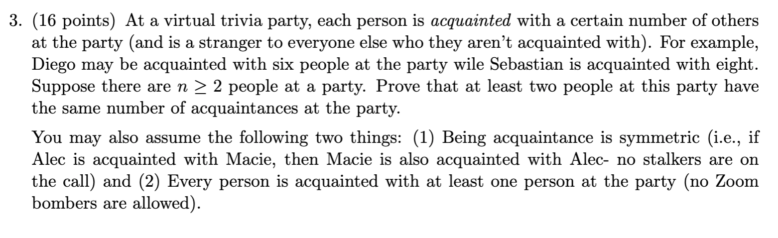Solved Graph Theory and Combinatorics question, can you show | Chegg.com