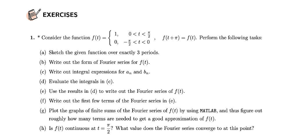 Solved w EXERCISES { 1, 0 | Chegg.com