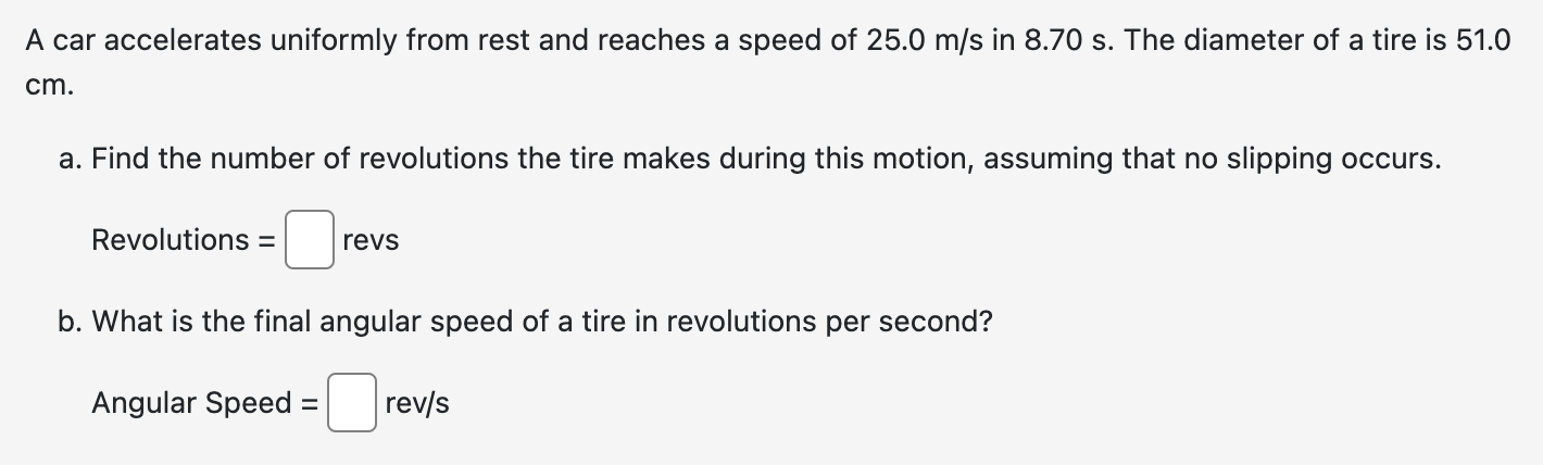 [solved] A Car Accelerates Uniformly From Rest And Reache