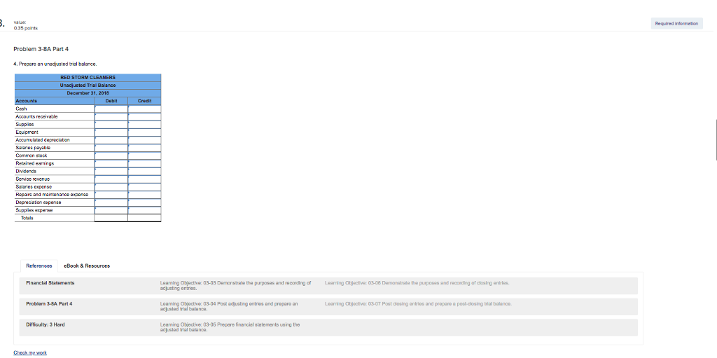 Solved Problem 3-8A Complete the full accounting cycle | Chegg.com