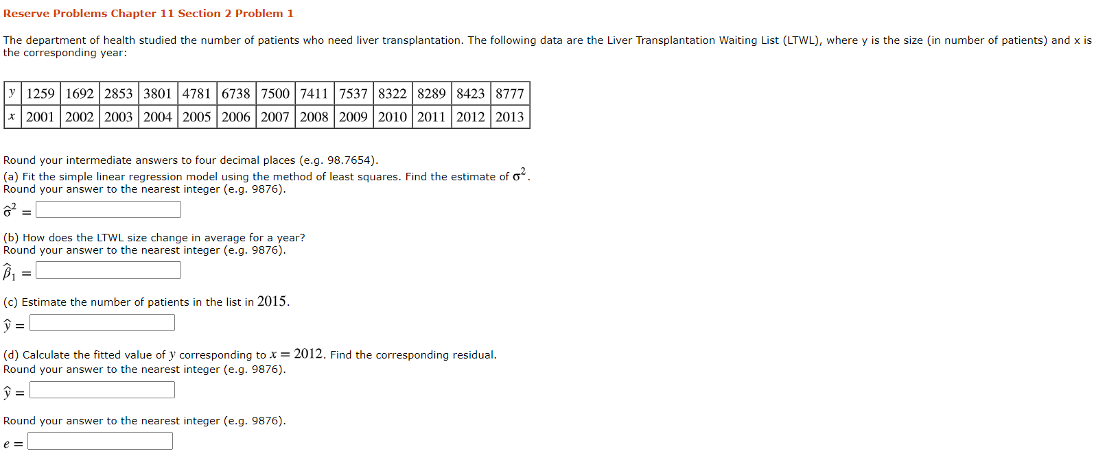 Solved Reserve Problems Chapter 11 Section 2 Problem 1 The 5797