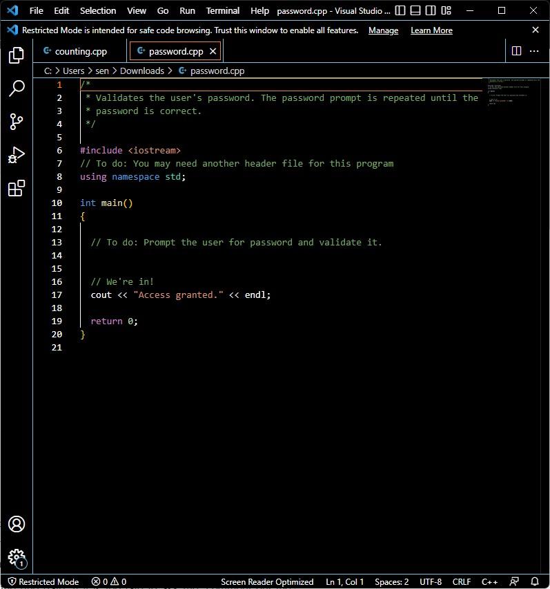 Solved Using a sentinel-controlled do…while loop in | Chegg.com