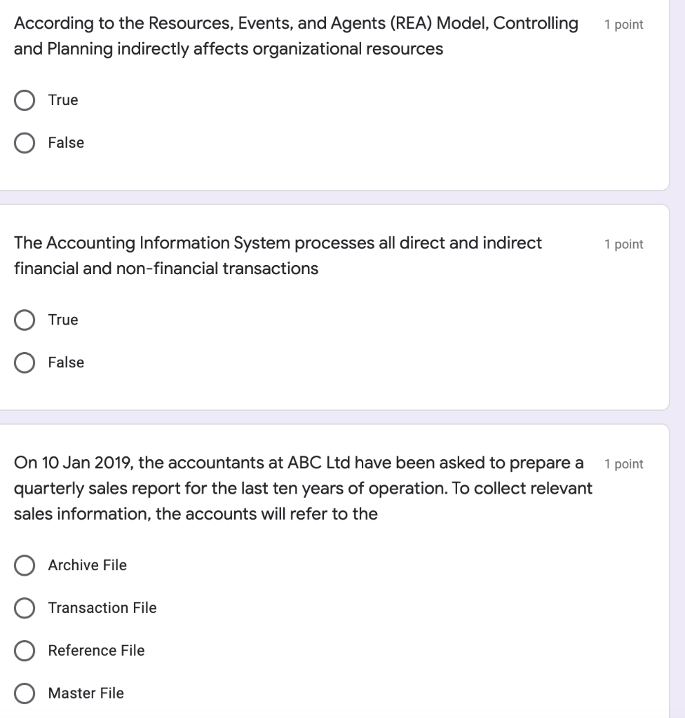 Solved 1 point According to the Resources, Events, and | Chegg.com