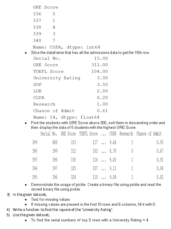 Solved 13 14 307 109 3 4.0 2) Use thegiven dataset, Find 5 | Chegg.com