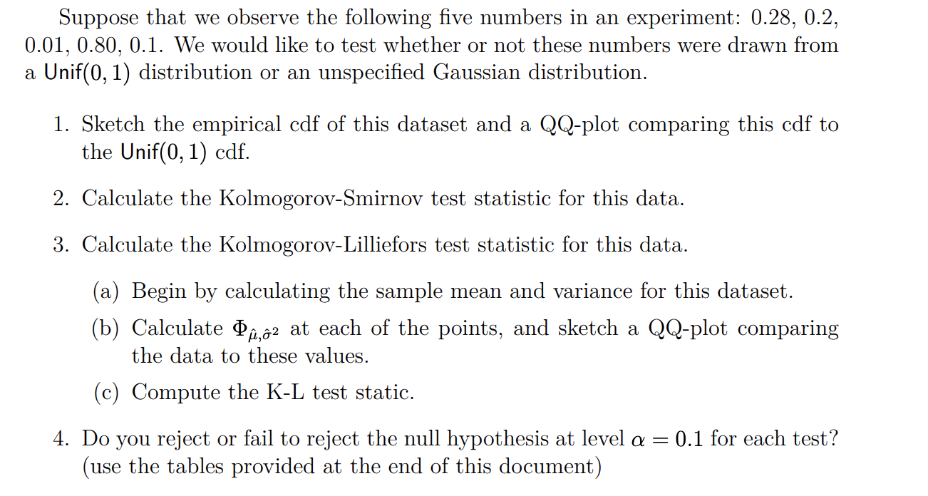 Suppose that we observe the following five numbers in | Chegg.com