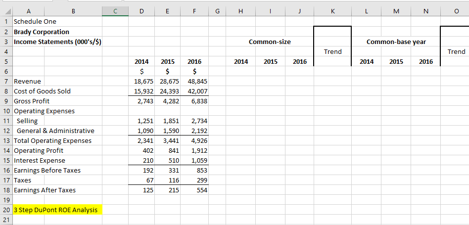Complete The Common size And Common base Year Chegg Complete The Common size And Common base Year Chegg