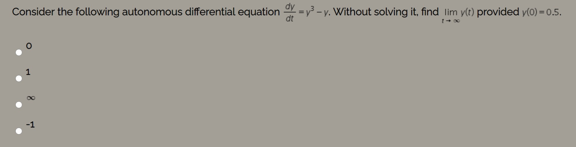 Solved Consider the following autonomous differential | Chegg.com