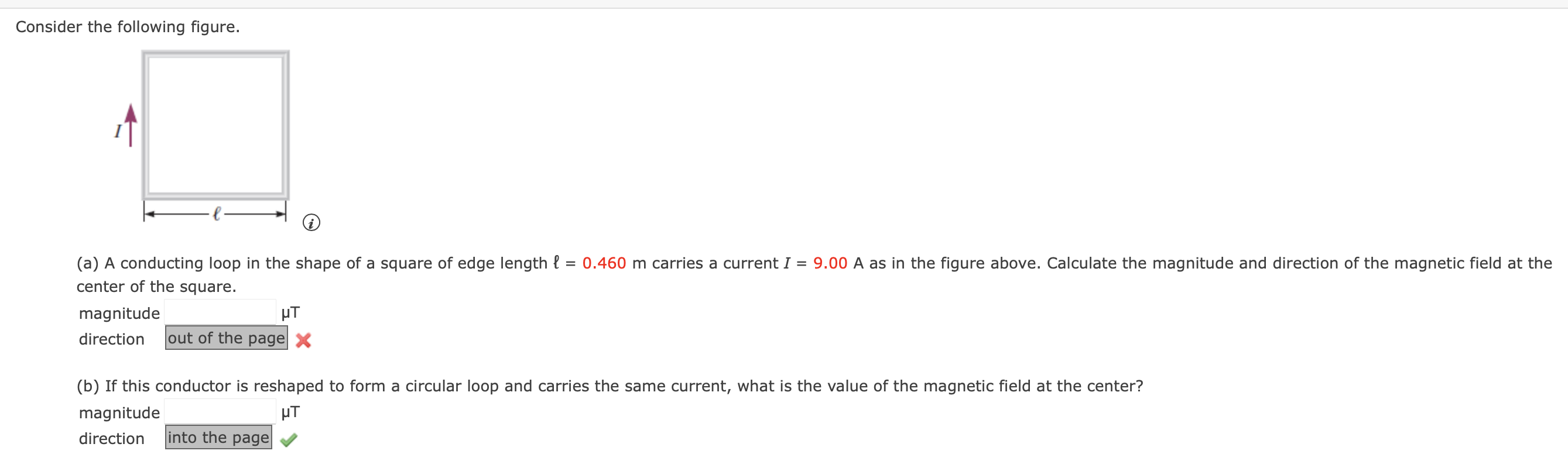 Solved Consider the following figure. (a) A conducting loop | Chegg.com