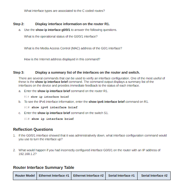 Solved Addressing TableObjectives Part 1: Set Up the | Chegg.com