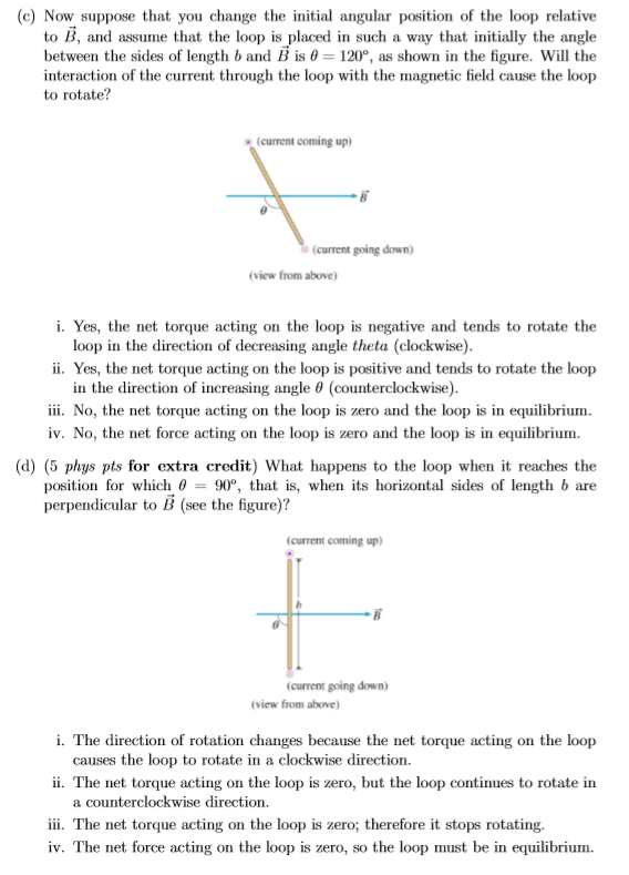 Solved 1. (15 phys pts) Consider a current I that flows in a | Chegg.com