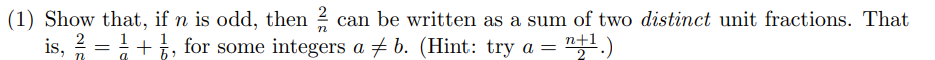 Solved (1) Show that, if n is odd, then n2 can be written as | Chegg.com