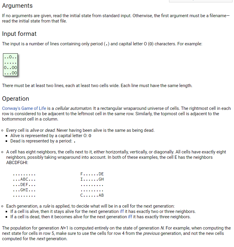 Solved Write a (C++) program that computes next generation | Chegg.com