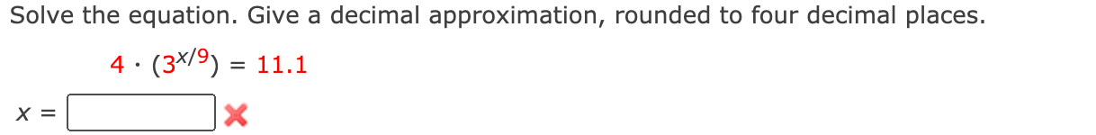 Solved Solve the equation. Give a decimal approximation, | Chegg.com