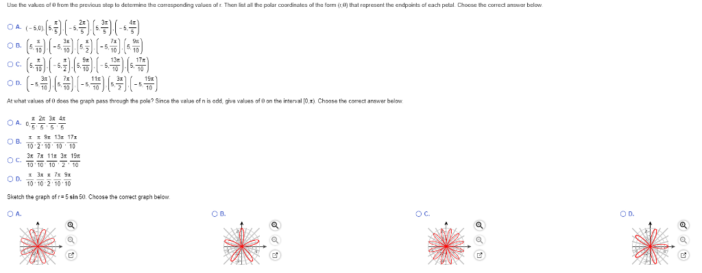 Solved Sketch the graph of r 5 sin 50 The equationr 5 sin 50 | Chegg.com