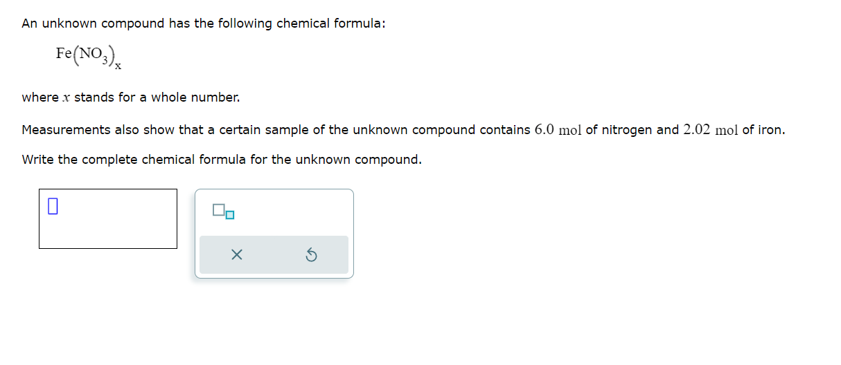 Solved An unknown compound has the following chemical | Chegg.com